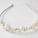 pearl and shell tiara white sea shell ivory by PearlsByTabs