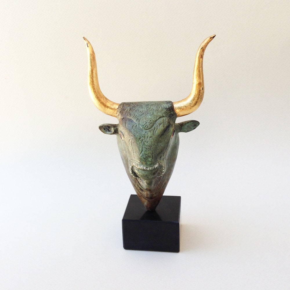 Minotaur, Greek Minoan Bull Sculpture