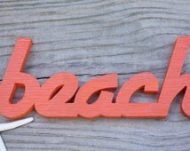 Unique beach word art related items | Etsy