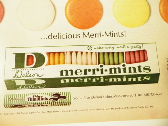 1965 Candy Advertisement Merri Mints