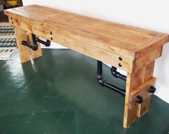 Industrial bench | Etsy