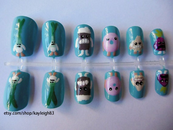 Items similar to Excel Gum Characters Nail Art on Etsy