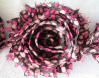 Light Pink Floral 4.5 Chiffon Mesh Flowers by DixieGirlsWholesale