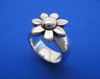 Silver Spinning Decision Maker Ring Hand Made Solid Silver