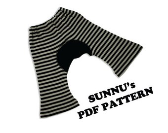 PDF PATTERN - Baby Monkey Pant Pattern (0-24M)