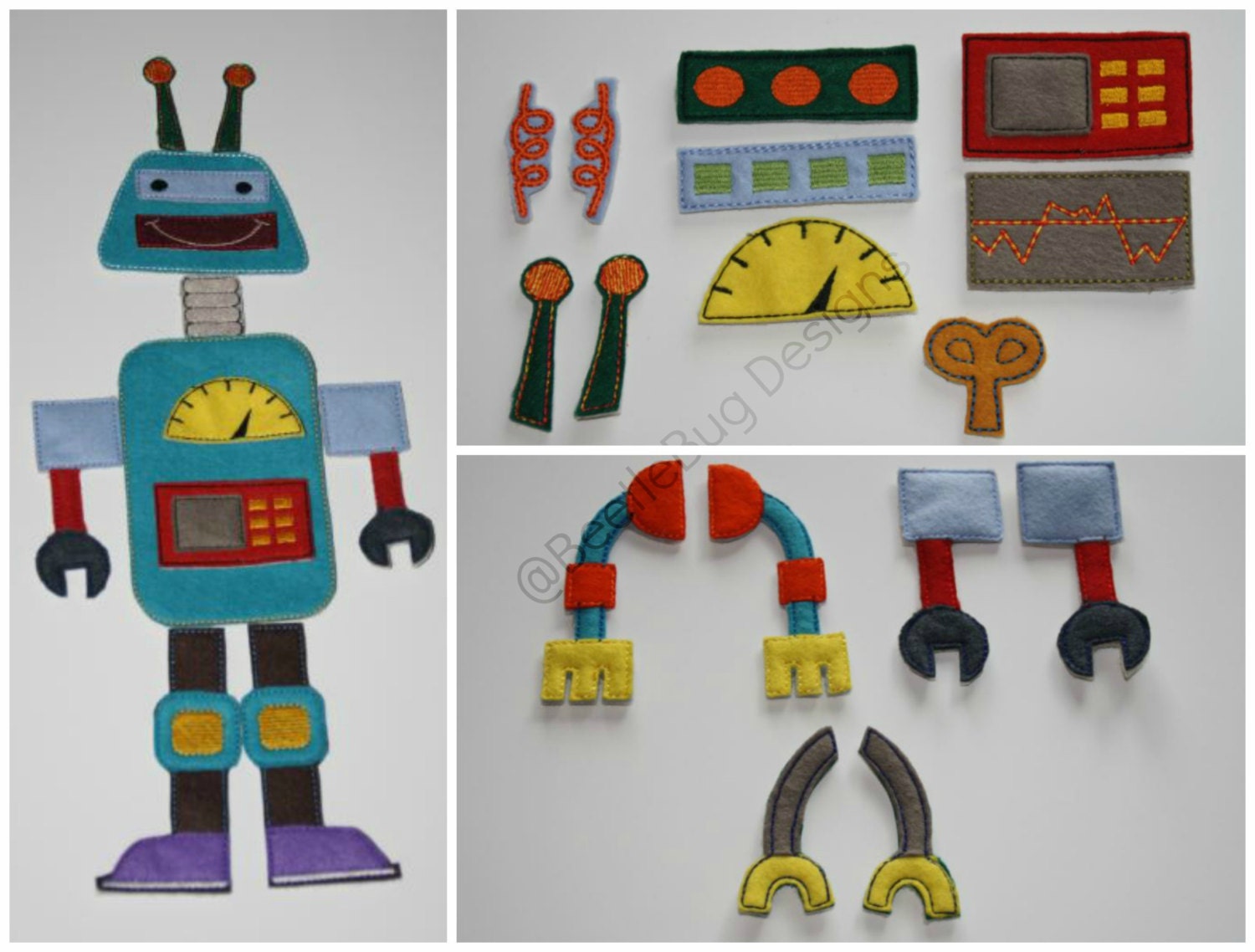 ITH Build A Bot Embroidery Design INSTANT DOWNLOAD