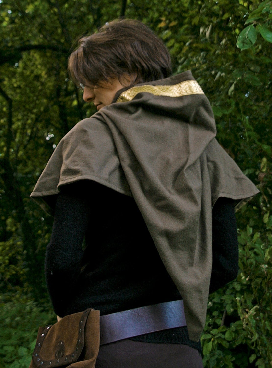READY TO SHIP mantle cloak unisex gray by ChimericalDragonfly