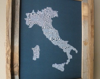 Italian word art | Etsy