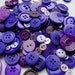 Purple Sewing Button Mix 5 to 30mm