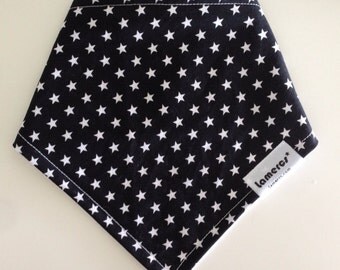 Items similar to Navy and White Star Bandana on Etsy