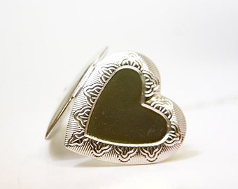 Half heart locket | Etsy