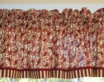 Popular items for red toile valance on Etsy