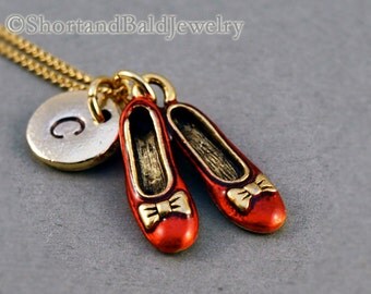 Ruby Red Slippers Necklace Wizard of Oz Necklace Wicked