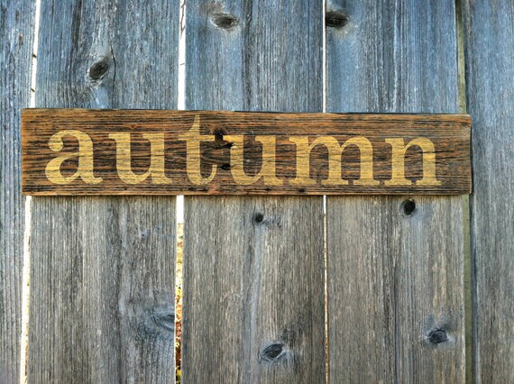 Made to Order Rustic autumn Wooden Sign by RusticDeSIGNS1 on Etsy