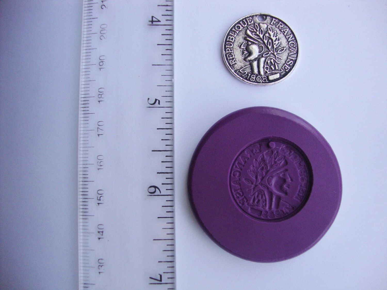 Ancient Coin Mold Silicone Mold Polymer Clay Resin