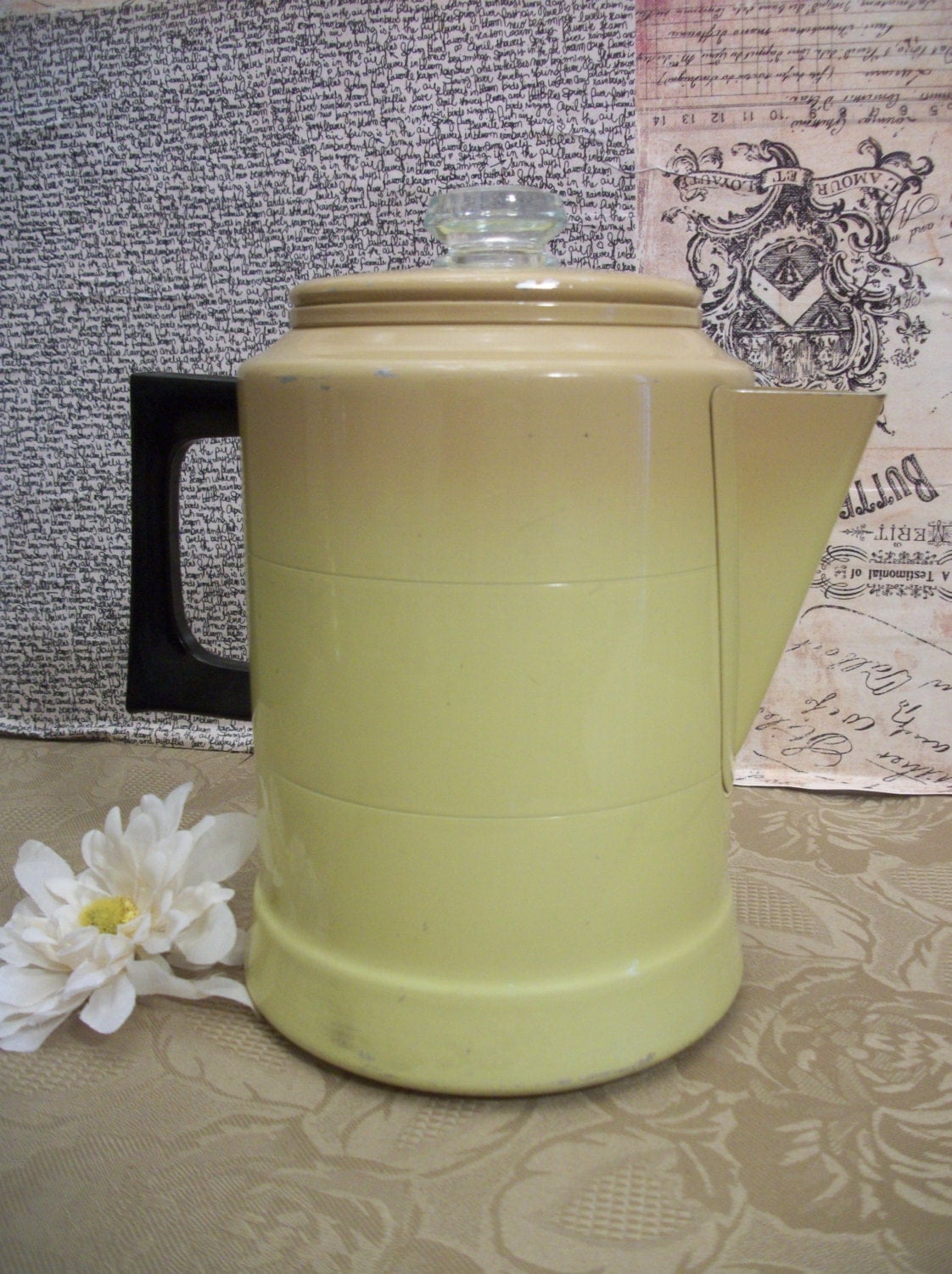 1960s Comet Harvest Gold Aluminum Coffee Percolator – Nine Cup – Haute ...