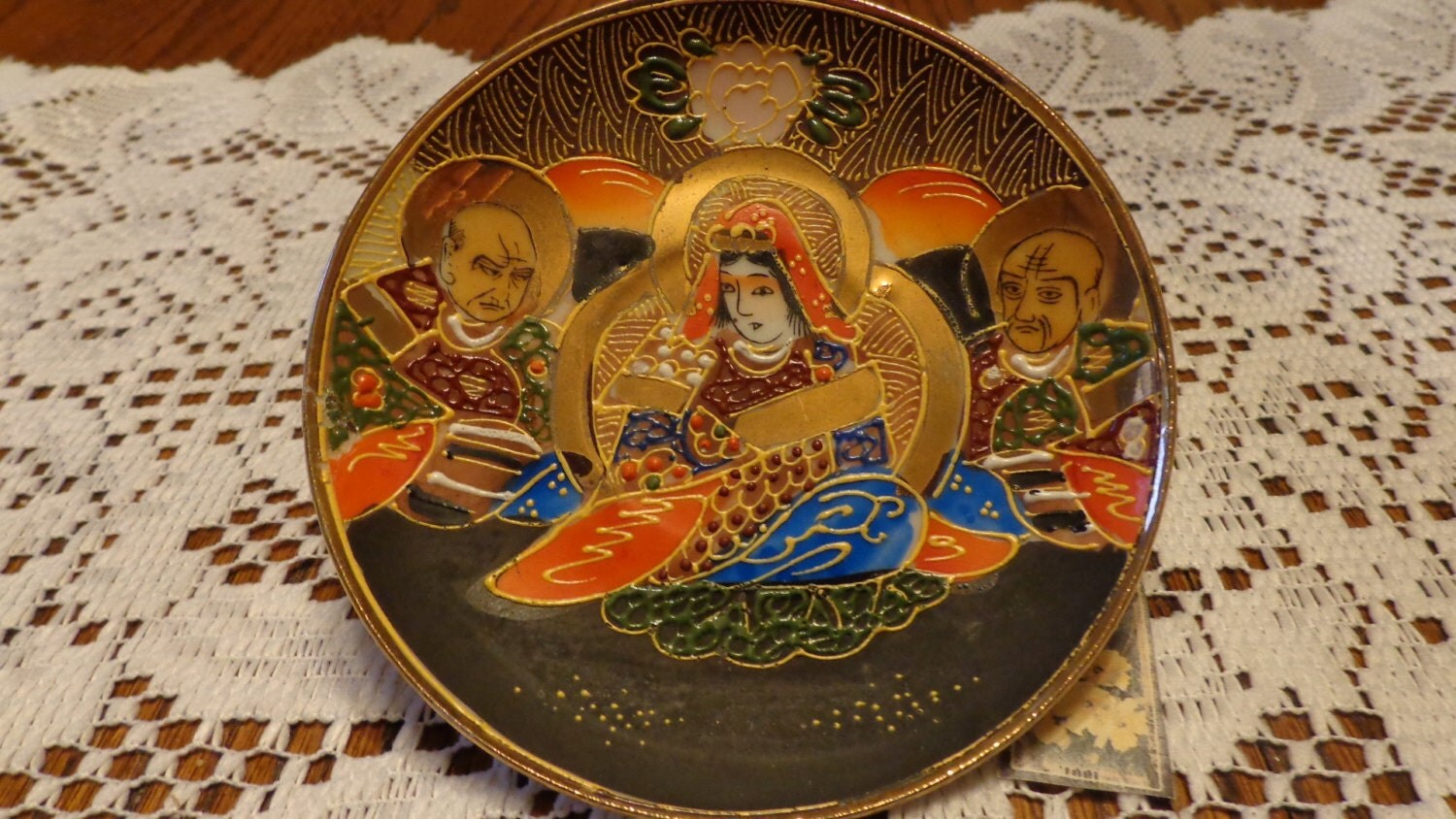 Set of 2 Vintage Small Satsuma Plates Made in Japan / Asian Hand ...