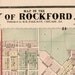Old map of Rockford Illinois 1886