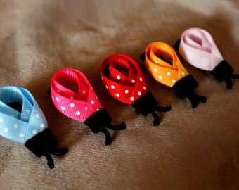 Ladybug hair bow | Etsy