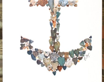 Popular items for heart rock note card on Etsy