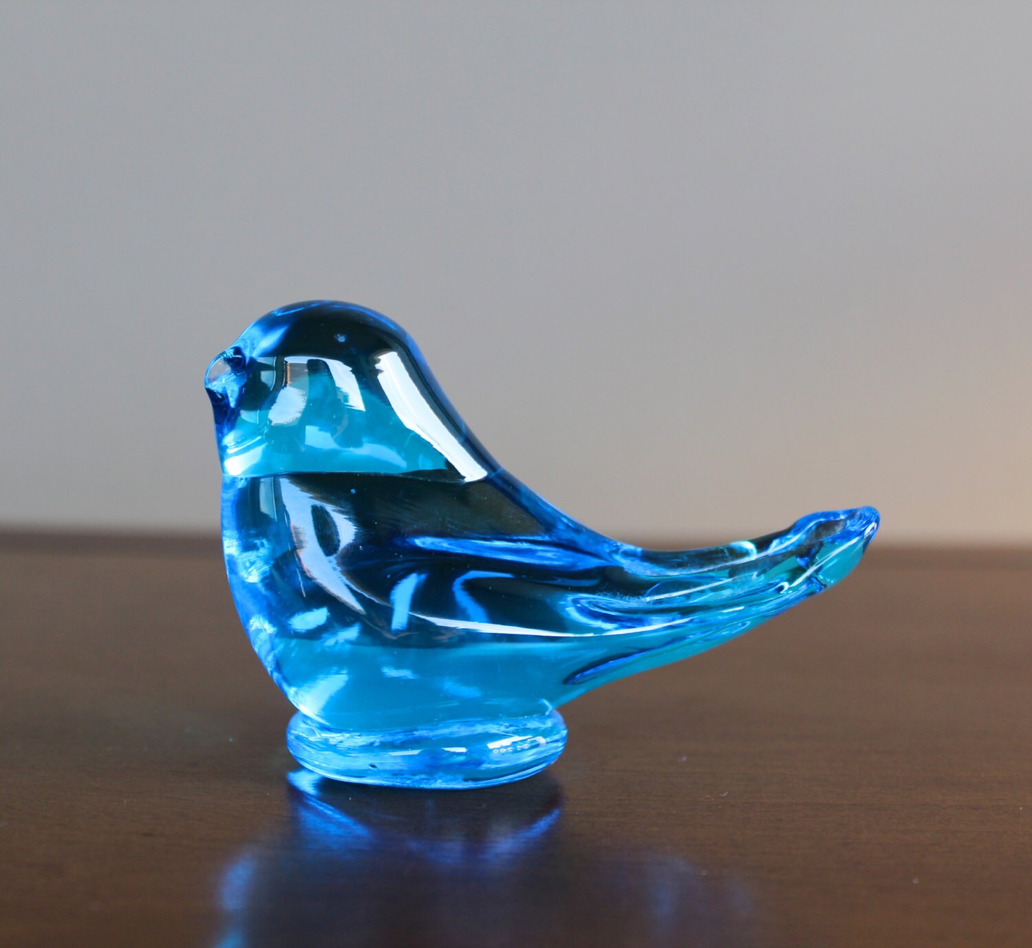 Hand Blown Glass Bluebird