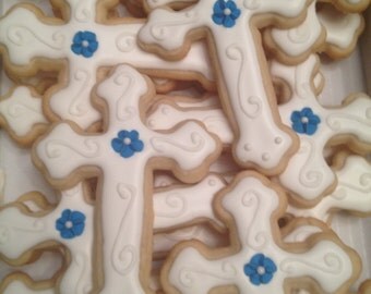 Popular items for cross sugar cookies on Etsy