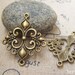 Silver Metal Embellishments Filigree Floral Findings by VeryCharms