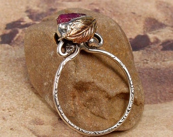 REIKI ENERGY Symbol Sterling Silver Ring Made by BlackWaterSiren