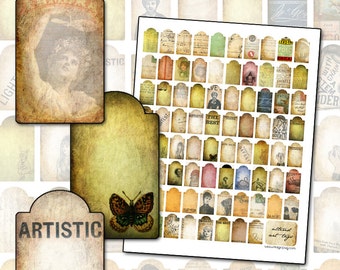 INSTANT DOWNLOAD Printable Digital Collage Sheet Vintage