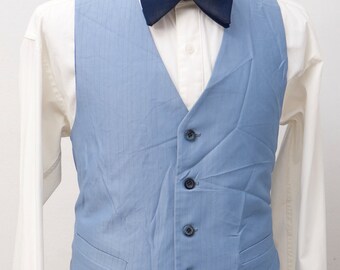 Popular items for light blue vest on Etsy