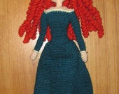 Items similar to MERIDA a brave princess doll amigurumi CROCHET pattern ...