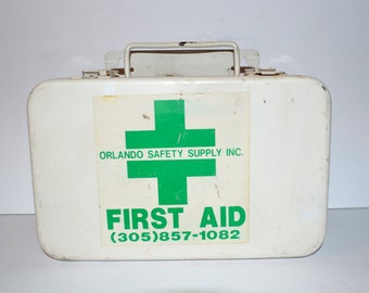 Popular items for metal first aid box on Etsy