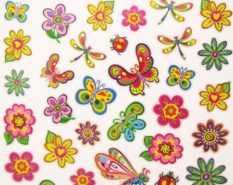 Popular items for flower stickers on Etsy