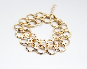 Love Rocks rhinestone Friendship Bracelet Knit by Brinkle on Etsy