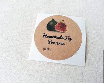 Fig jam label | Etsy