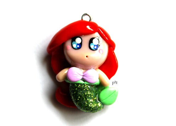 Ariel Chibi Little Mermaid Disney Princess Glitter Tail