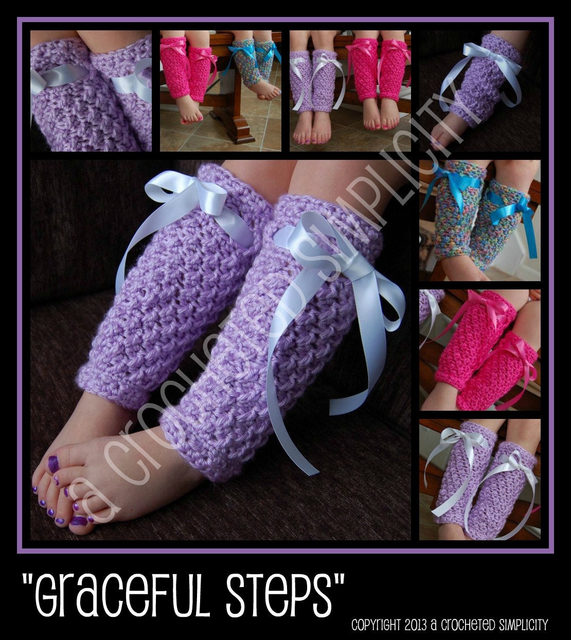 Crochet Pattern: Graceful Steps Leg Warmers
