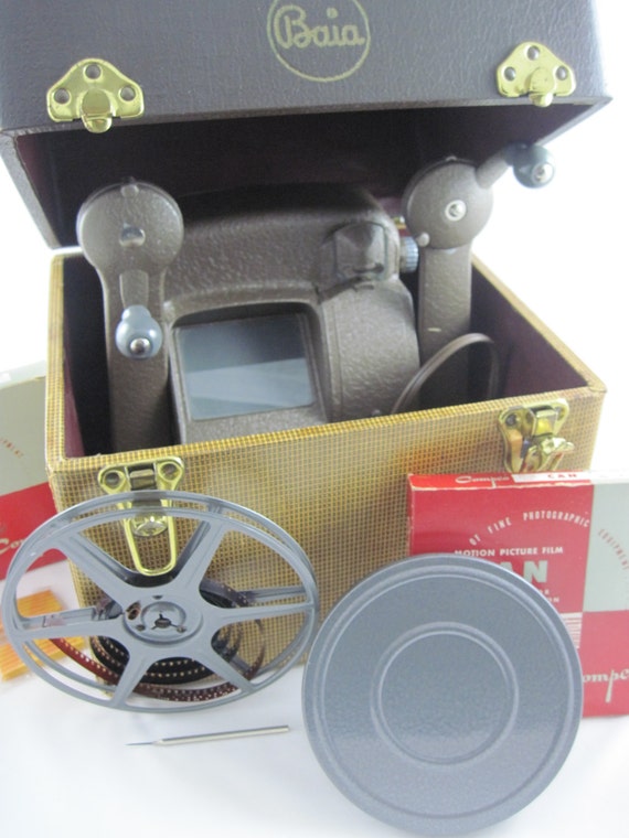 Vintage Baia 16mm Viewer with Splicer Two Compco Movie