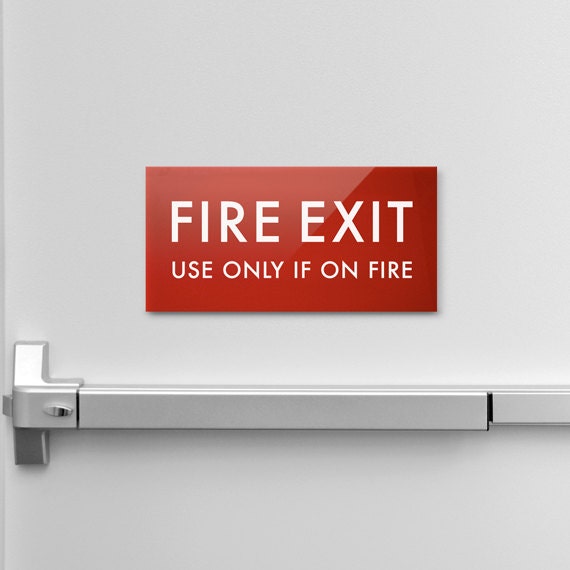 Funny Signs Exit Humor