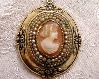 Vintage coro locket | Etsy