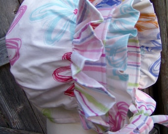 OOAK Ruffled Baby Bonnet by butterflikisses on Etsy