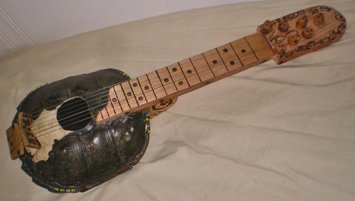 made to order turtle shell decorative guitar
