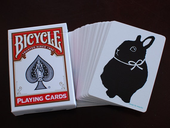 New Rabbit Bunny Playing Cards Premium High Quality by plopsy