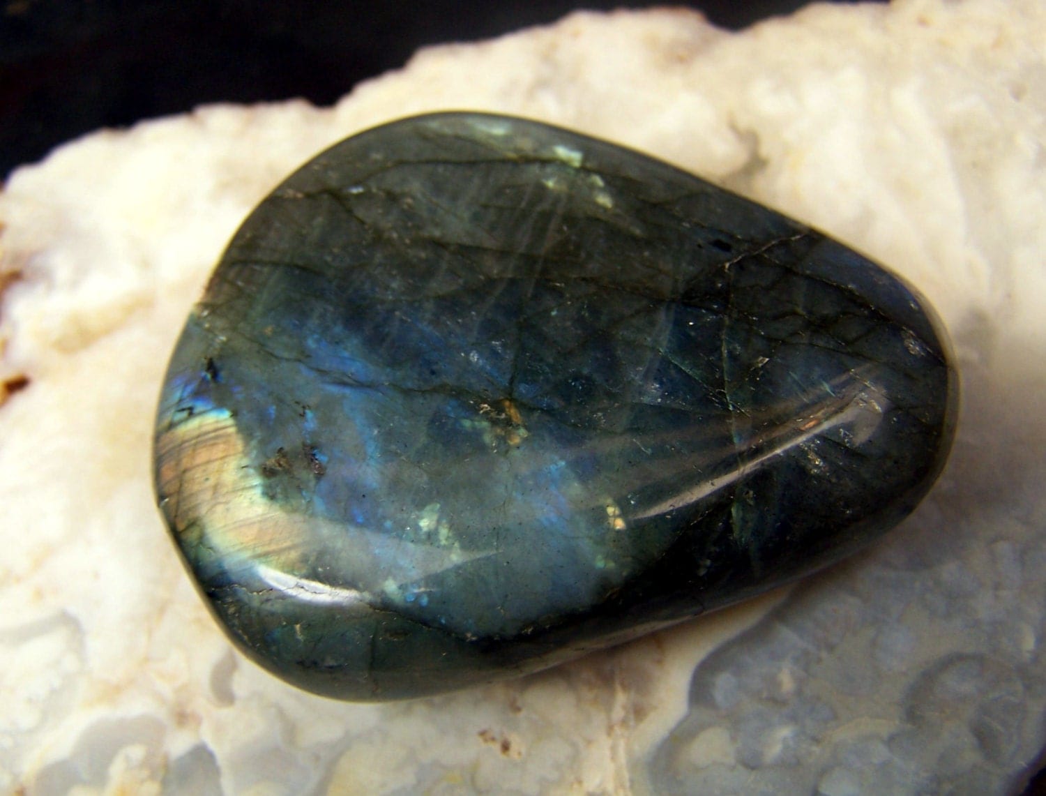 Labradorite stone specimen polished tumbled by CoyoteRainbow