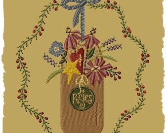 Primitive Machine Embroidery Design-Simple by PrimitiveKeepers