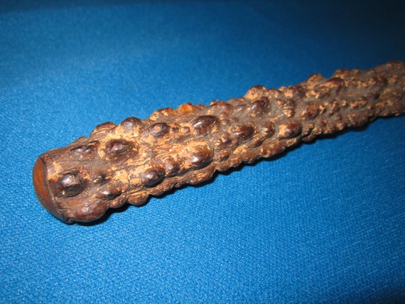 Antique Edwardian Unusual Knobby Wood Walking Stick