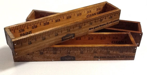 Items similar to Wooden Yardstick Box on Etsy