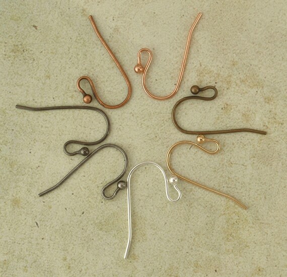 14 Pairs Economical Ball Ear Wires You Pick Finish