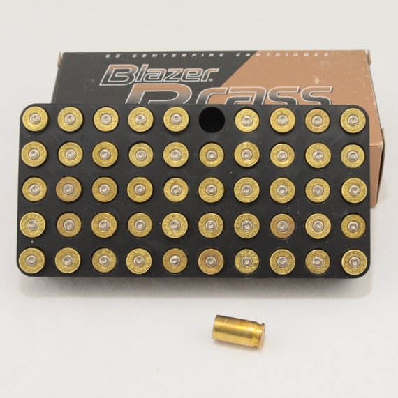 50 Bullet Casings 9mm Blazer Luger Brass by HippieHeadcase on Etsy