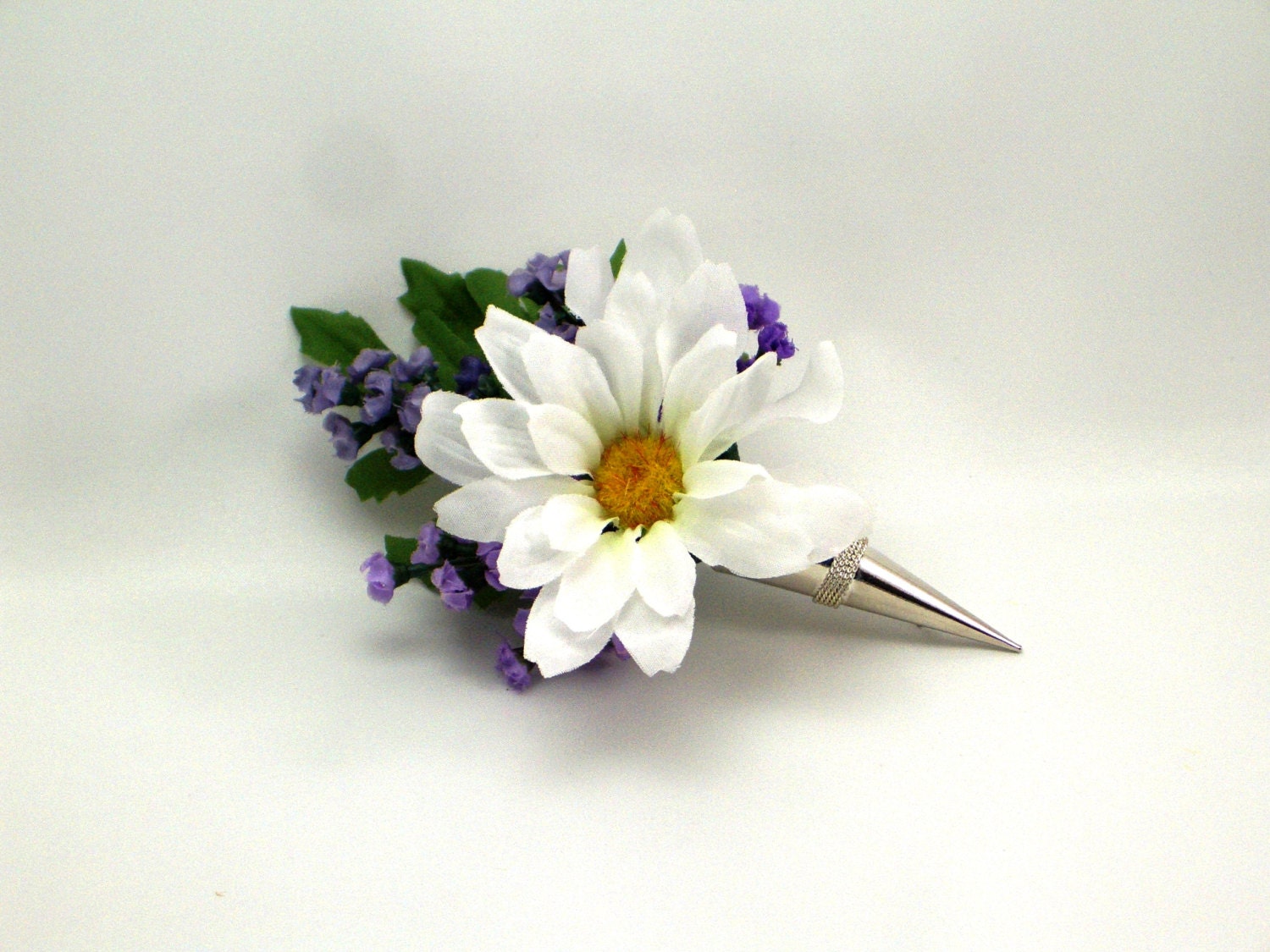 Daisy and Lavender Grooms Boutonniere, made to order | Just A Little ...